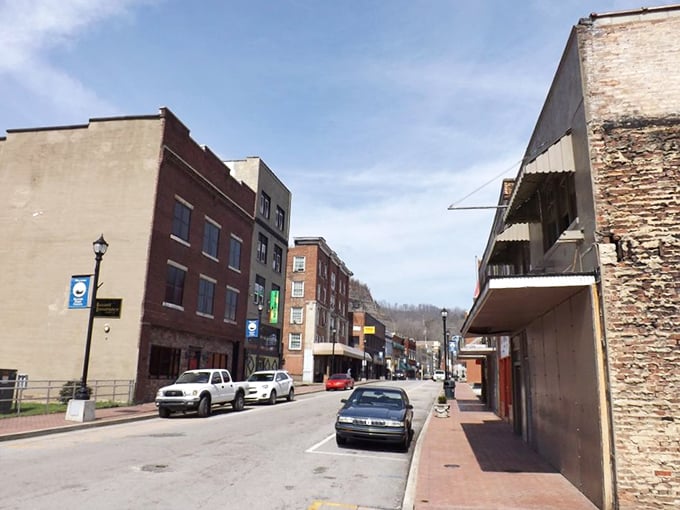 Downtown Hazard offers that perfect small-town feel—brick facades, quiet streets, and not a chain store in sight.