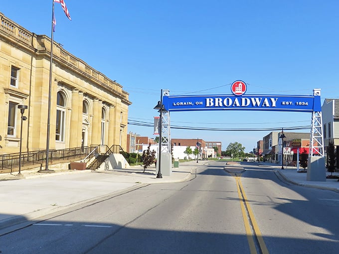 The Broadway arch announces Lorain with civic pride, a gateway to affordable living where Lake Erie meets small-town charm.