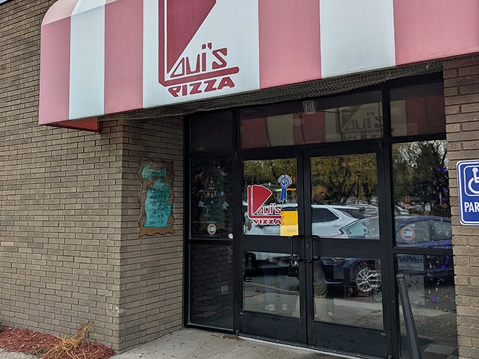 Step through these doors and enter pizza paradise. Loui's no-frills exterior hides decades of Detroit pizza perfection.