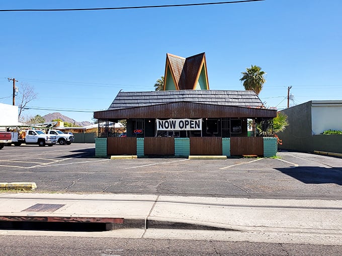 When a chicken joint rocks this much architectural personality, you know the food inside matches the flair.