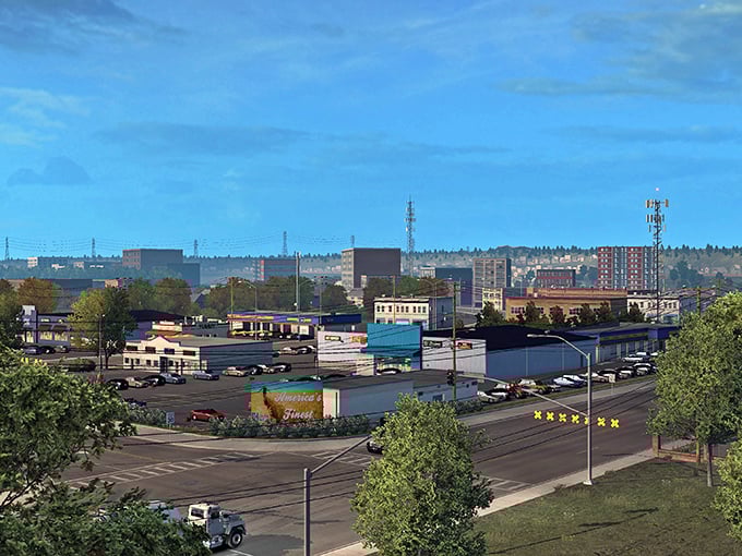 Enjoying the lovely blue skies and Pendleton, Oregon views! A perfect day to explore this classic American cityscape.