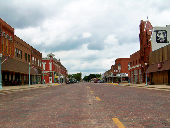 Downtown Red Cloud could be a movie set for "Small Town America." Those brick buildings have seen more history than my high school textbooks.