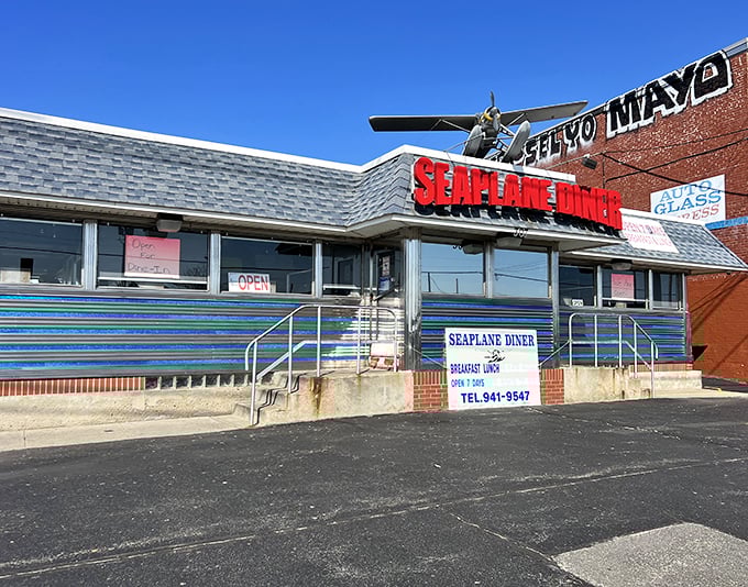 Classic silver exterior gleaming in the sunlight &ndash; this time capsule of a diner promises comfort food that never goes out of style.