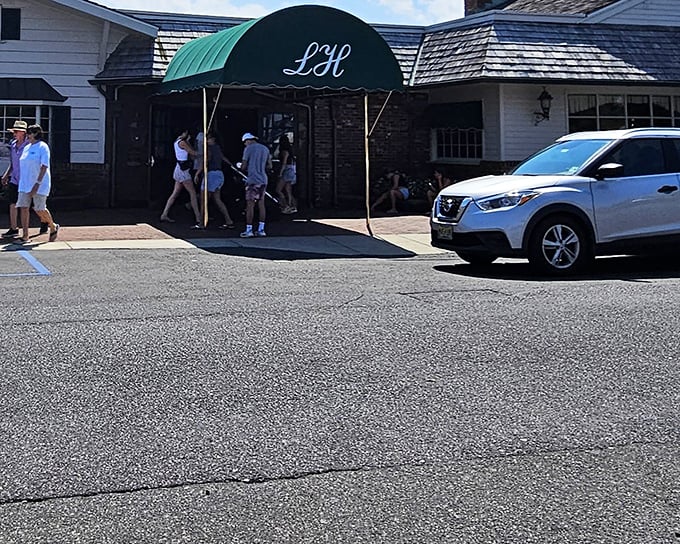 Step under that green awning and into seafood paradise. The Lobster House's entrance may be humble, but what awaits inside is anything but!
