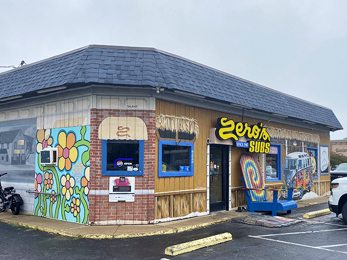 Flower power meets sandwich artistry! This colorful corner serves up subs that taste like summer vacation in every bite.