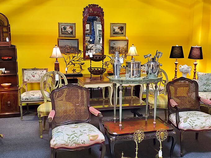 This yellow-walled wonderland proves that antiques don't retire&mdash;they just wait for the right person to give them a second act.
