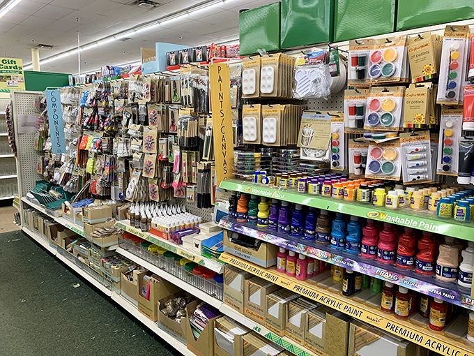 The craft aisle – where Pinterest dreams come true without the nightmare of premium pricing.