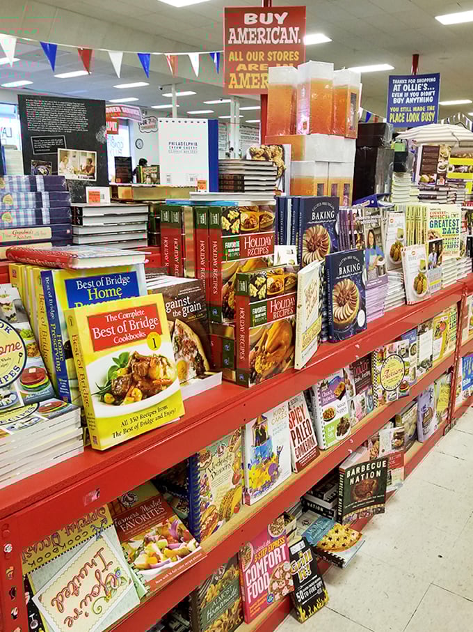 Literary feasts await in every aisle. Cookbooks that once commanded premium prices now tempt home chefs with gourmet possibilities at paperback prices.