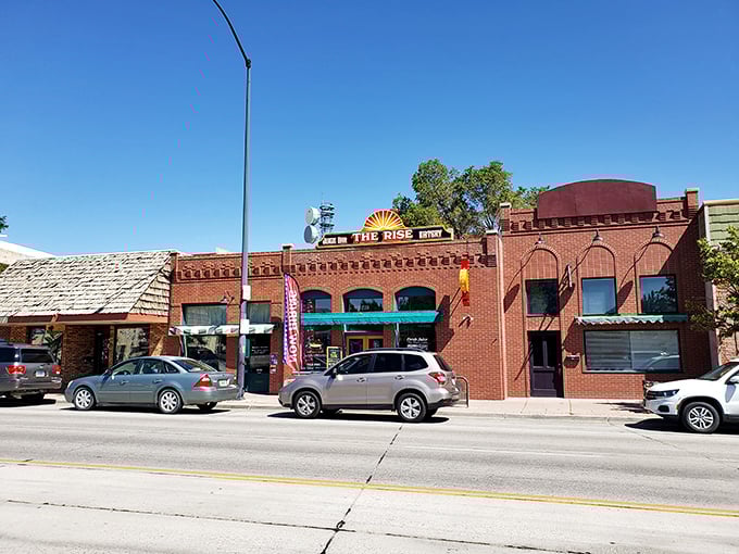 The Rise, housed in a classic brick building, offers more than just food &ndash; it's where locals gather for conversation as essential as the coffee.