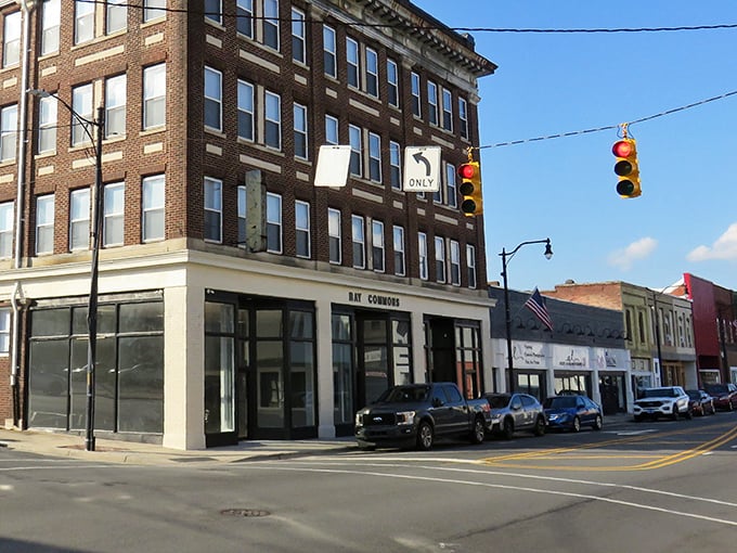 This stately brick building anchors downtown Eden with quiet dignity. Once bustling with textile workers, it now watches over a more leisurely pace of life.
