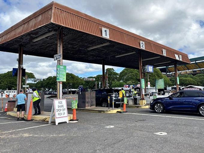 The entrance beckons shoppers like a retail starting line. Pro tip: arrive early when vendors are fresh and wallets are full!