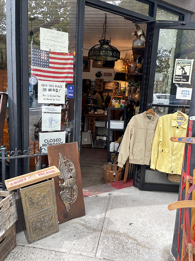Step inside and you're greeted by a doorway to decades past, complete with vintage jackets and Coney Island memorabilia waiting to tell their stories.