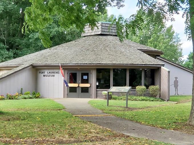 Fort Laurens Museum stands as a humble guardian of Revolutionary War history, its unassuming architecture belying the dramatic stories within.