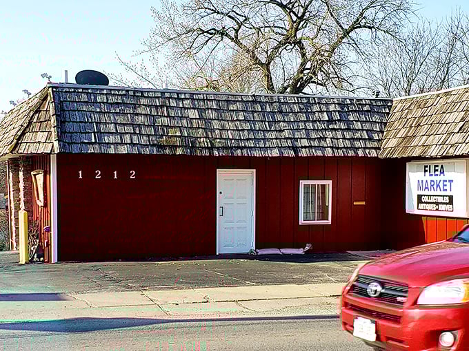 Address 1212 proudly displayed on this charming time capsule, where the hunt for yesterday's treasures begins today.