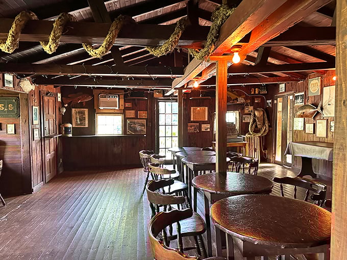 Step inside and time stands still. The wooden interior whispers stories of Prohibition, famous visitors, and countless memorable meals.