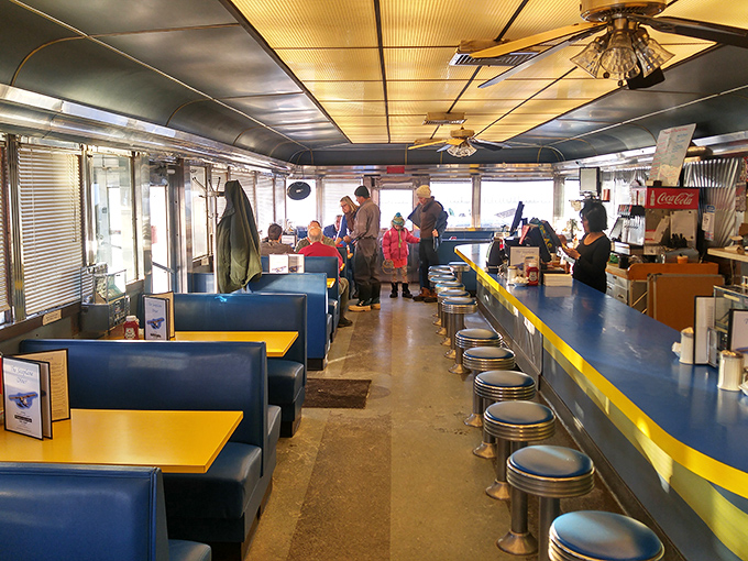 Step inside and time stands still&mdash;blue vinyl booths, chrome stools, and the promise of comfort food served with a side of Rhode Island authenticity.