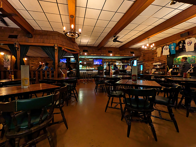 Wood-paneled walls, exposed beams, and horse racing memorabilia create the perfect backdrop for Detroit's most democratic dining experience.