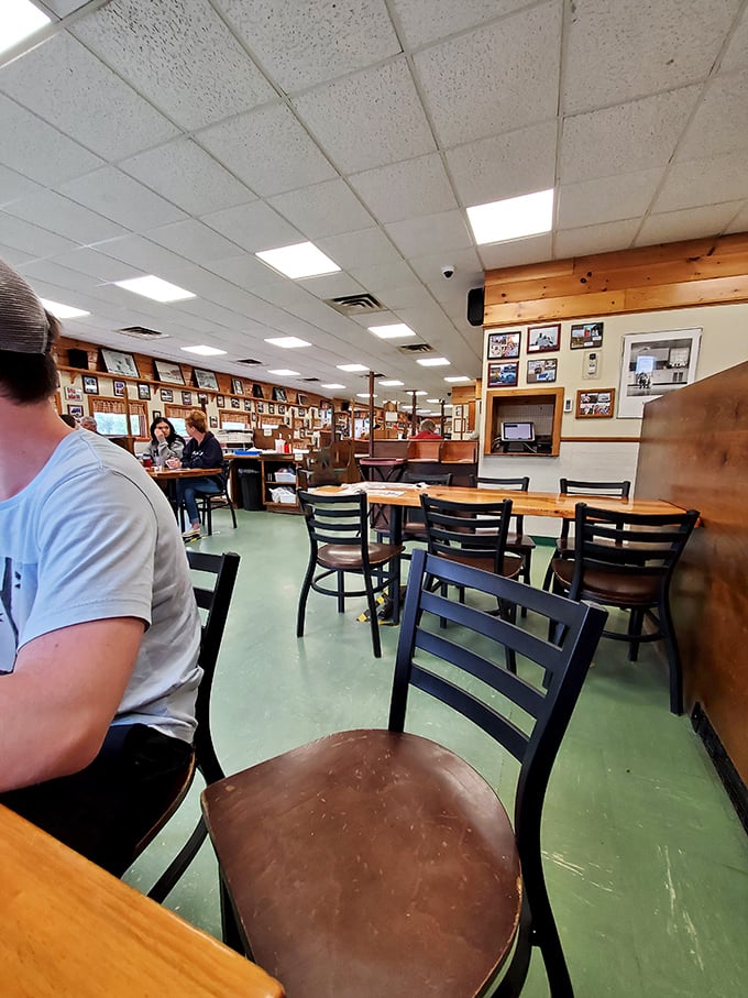 Where conversations flow as freely as the coffee. Moody's green floors and wooden tables have witnessed decades of Maine stories.