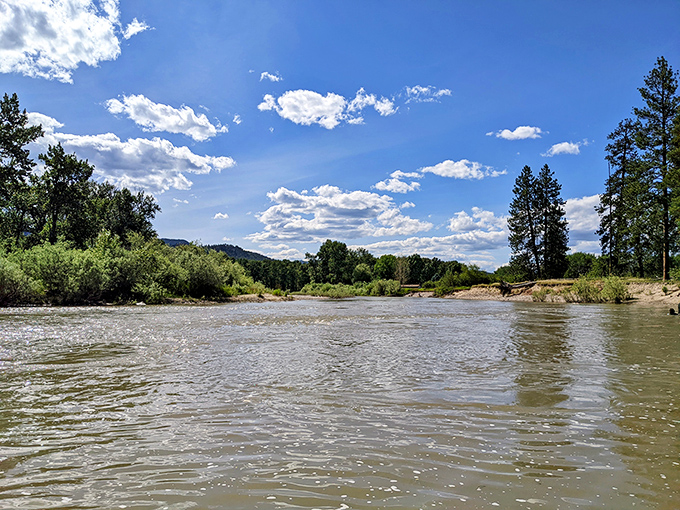 The Clark Fork River doesn't just flow, it tells stories. Each ripple and bend whispering secrets only those who pause can hear.