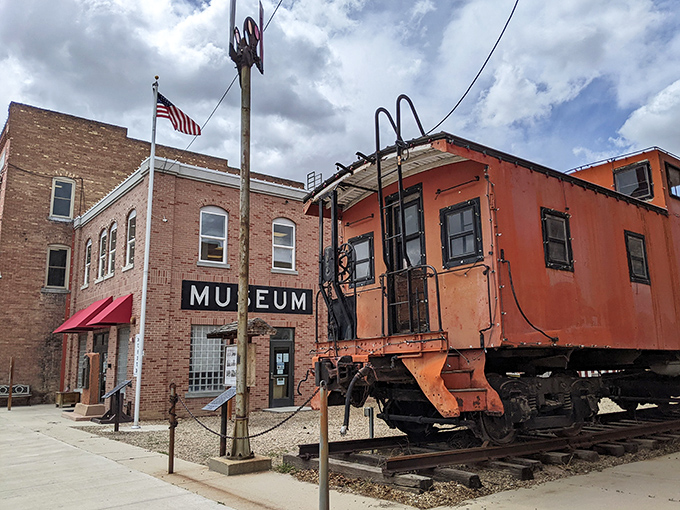 This isn't just any caboose &ndash; it's a time machine on rails parked outside the Western Mining and Railroad Museum, waiting to tell its stories.