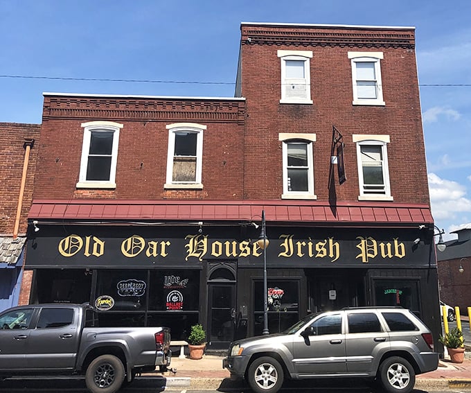 The Old Oar House Irish Pub brings authentic pub atmosphere to Millville's downtown. This brick building houses comfort food and cold drinks without the big-city price tag.