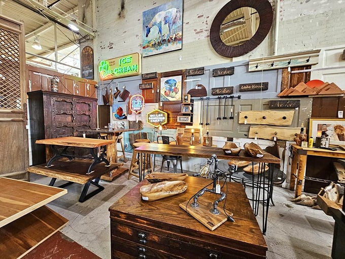 Where yesterday's craftsmanship meets today's creativity &ndash; handcrafted tables showcase the beauty of reclaimed wood paired with industrial-strength character.