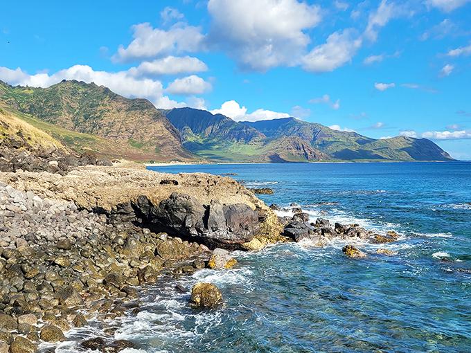 Where the mountains meet the sea in a geological tango that's been millions of years in the making.