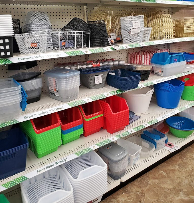 Storage solution heaven! These colorful baskets aren't just containers&mdash;they're the first step in that home organization journey you've been putting off since 2019.