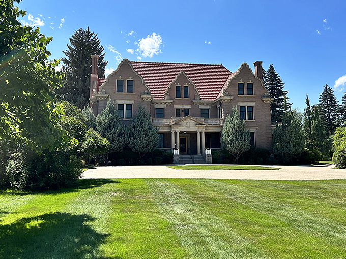 Trail End Historic Site stands like a limestone aristocrat among the pines, making your last home renovation project seem slightly less impressive.