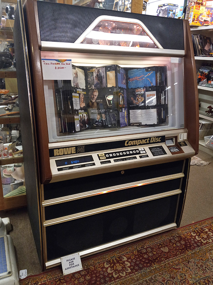 This vintage CD jukebox isn't just technology&mdash;it's a shrine to the era when selecting music required physical movement.