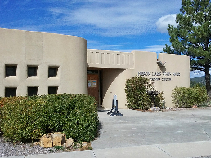 The visitor center's adobe-style architecture proves buildings can actually complement their surroundings instead of fighting them. Revolutionary concept!