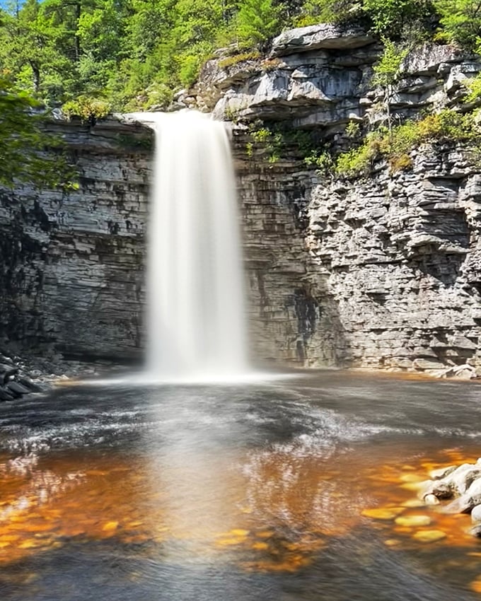 Water meets rock in a timeless dance. Awosting Falls plunges 60 feet, creating the perfect backdrop for your "I escaped the city" selfie.
