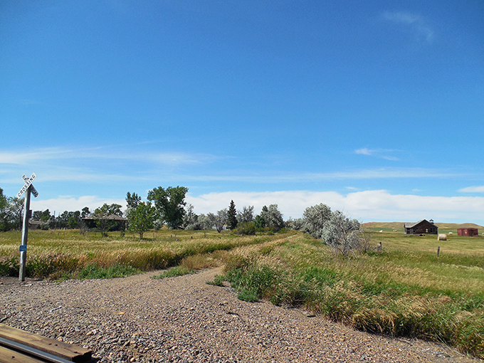 Where the railroad once brought life, now only memories remain. The prairie slowly reclaims what humans briefly borrowed.