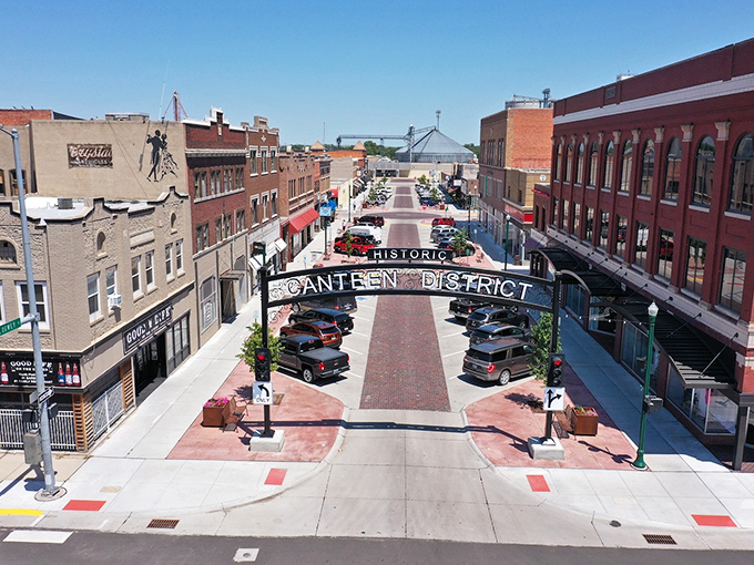 The Historic Canteen District isn't just a sign&mdash;it's an invitation to explore a downtown where affordability meets small-town charm.