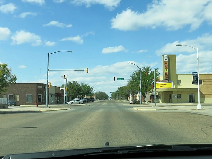 Wide streets and tidy storefronts create that perfect small-town tableau &ndash; Norman Rockwell would've needed extra canvas for this view.