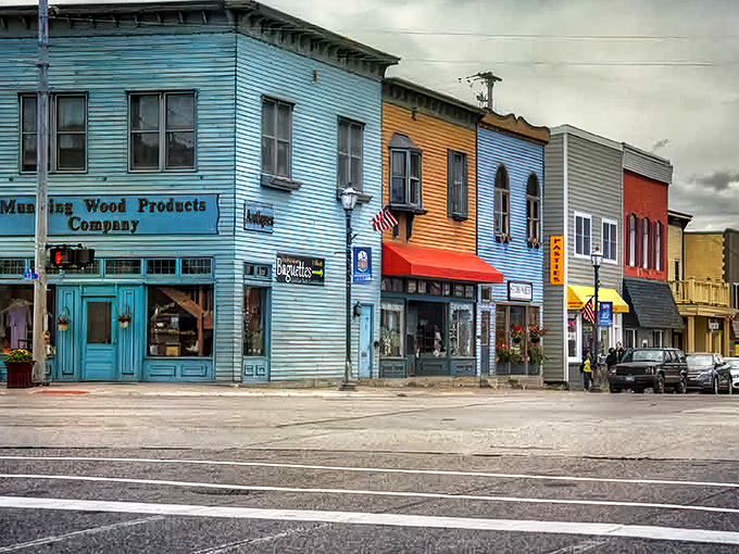 Downtown Munising's colorful storefronts could double as a movie set where everyone knows your name and nobody's checking their phone.
