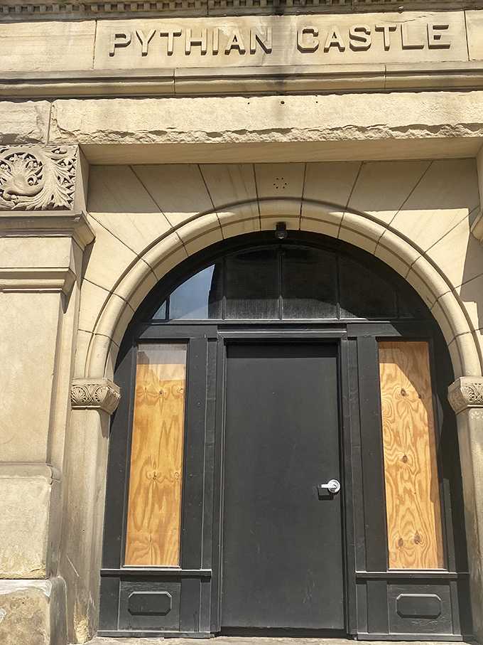 The entrance practically begs you to knock and ask if anyone's home for afternoon tea and crumpets.