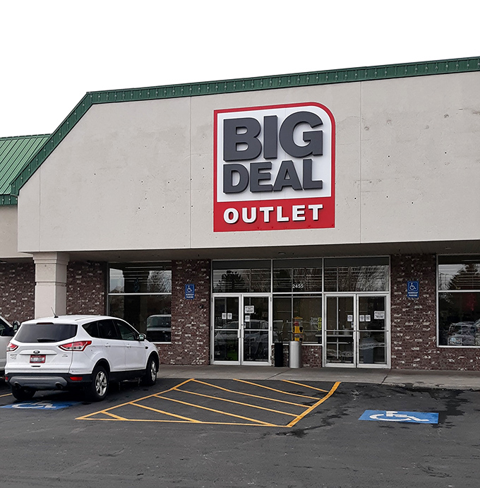 Stone facade meets bargain paradise. This unassuming exterior houses a wonderland where retail rules are gloriously broken and shopping becomes treasure hunting.