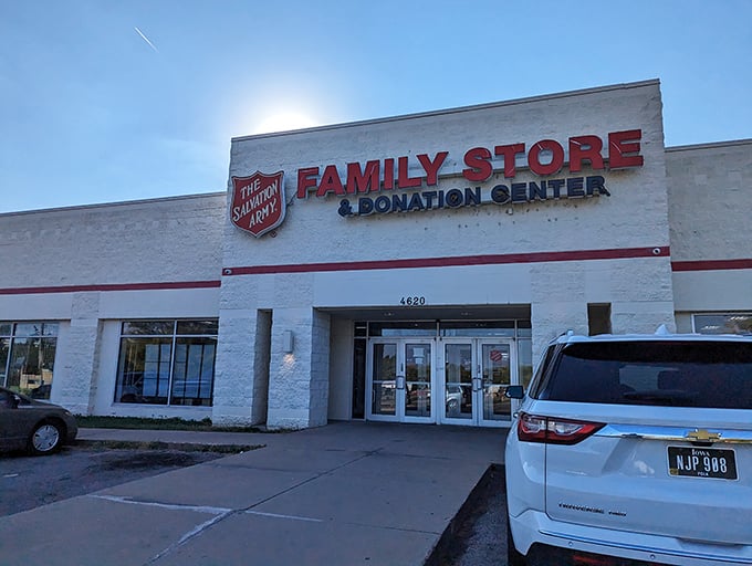 Retail therapy without the sticker shock. The welcoming storefront stands ready to transform your shopping experience and your home d&eacute;cor budget.