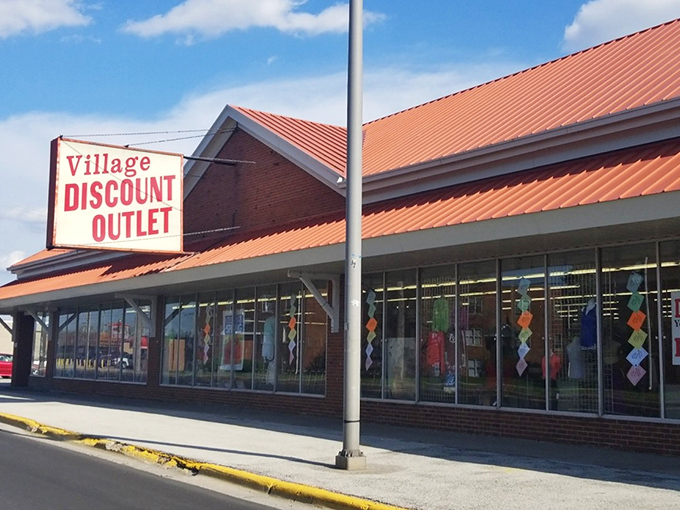 That no-nonsense signage says it all—this isn't about fancy marketing, it's about what's inside. The thrift store equivalent of "I woke up like this."