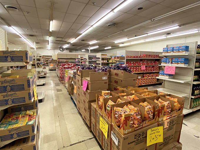 Grocery bargains line the aisles inside. Who knew shopping for pantry staples could feel like a scavenger hunt with actual rewards?