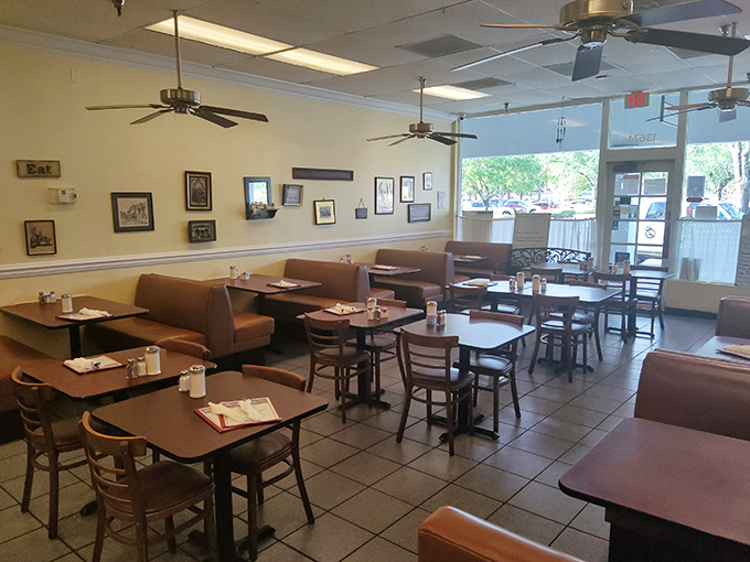 Step inside and feel the decades of breakfast conversations that have unfolded in this cozy, unpretentious dining room.