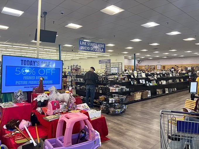 Organized chaos at its finest &ndash; where bargain hunters navigate aisles of possibility with the determination of explorers charting new territory.