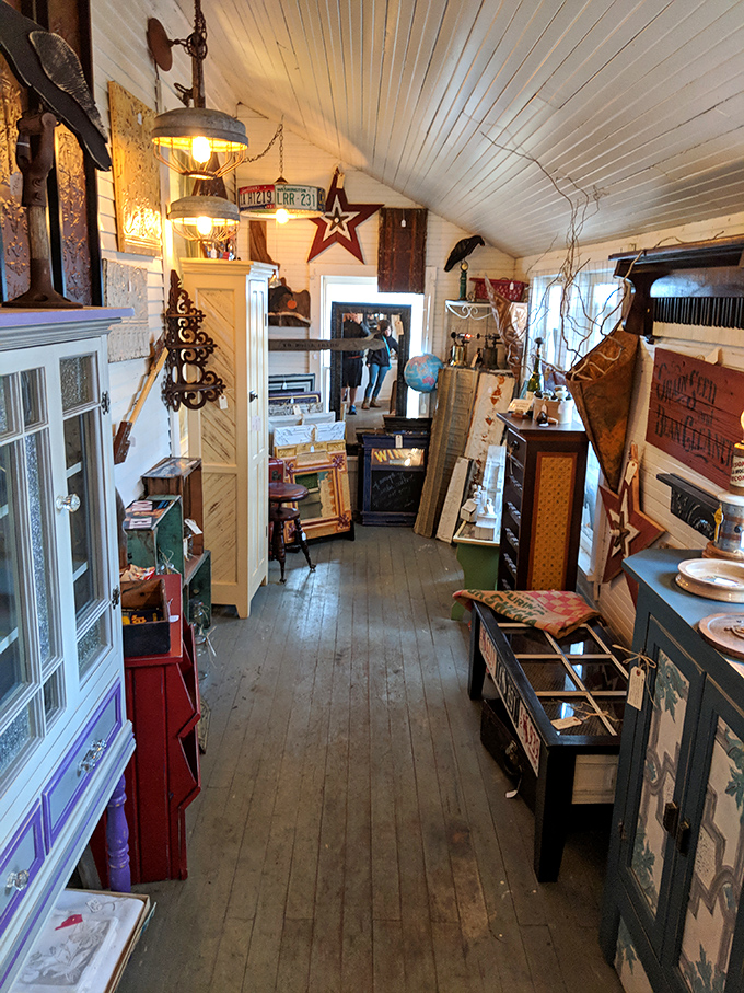 Step inside and time swirls around you &ndash; narrow hallways lined with treasures create a labyrinth where Victorian elegance meets mid-century charm.