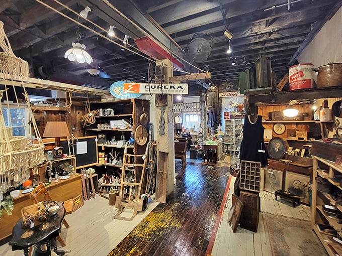 Step inside and prepare for sensory overload &ndash; wooden beams, vintage signs, and pathways that beckon you deeper into this wonderland of yesteryear.