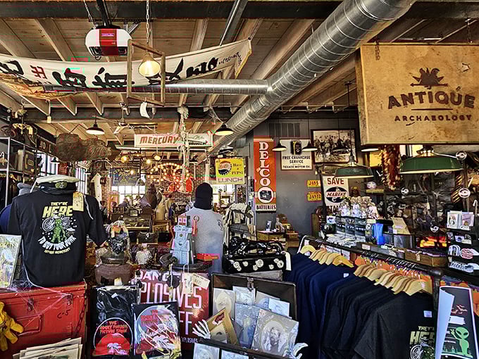 Step inside and prepare for sensory overload &ndash; vintage signs, memorabilia, and curiosities compete for your attention in this picker's paradise.