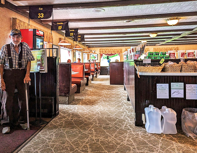 Step inside and time travel to when booths were red, service was personal, and numbered signs guided you to your regular spot.