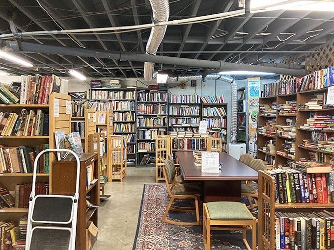 Where books go to find new homes and readers discover unexpected treasures &ndash; the interior feels like your eccentric professor's personal library.