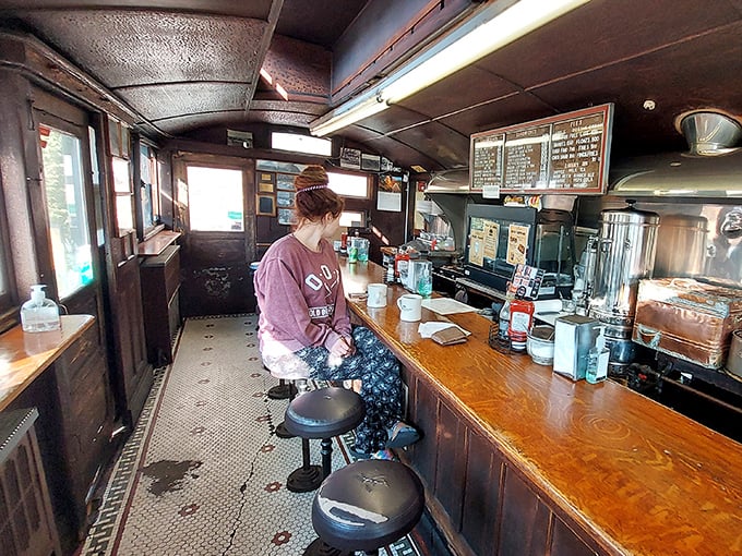 Step inside and time stands still &ndash; the narrow interior with its worn counter and vintage stools offers a dining experience unchanged by decades of food trends.