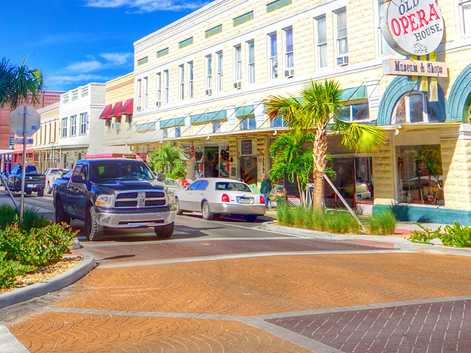 The Old Opera House anchors Arcadia's historic district, where antique hunters find treasures without emptying their wallets.